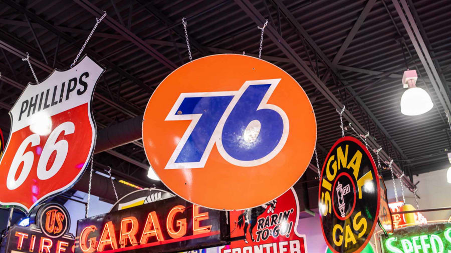 76 Gas Station Double-Sided Porcelain Sign for Sale at Auction - Mecum ...