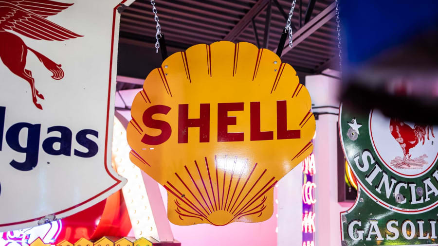 Shell Double-Sided Porcelain Sign for Sale at Auction - Mecum Auctions