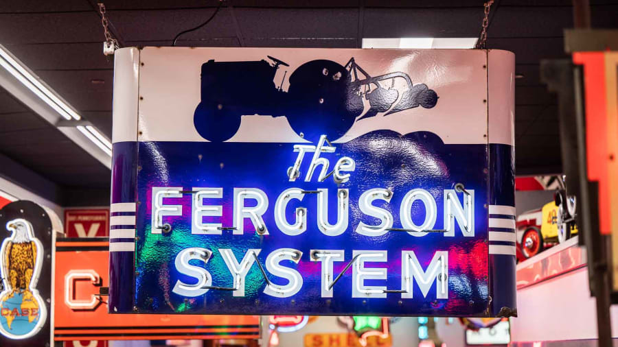 The Ferguson System Double-Sided Porcelain Bullnose Neon Sign for Sale ...