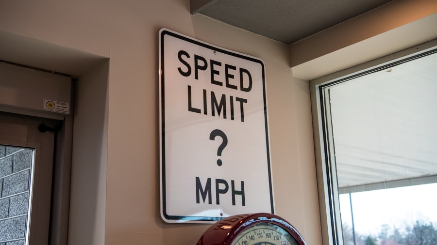 Speed Limit ? MPH Tin Sign for Sale at Auction - Mecum Auctions