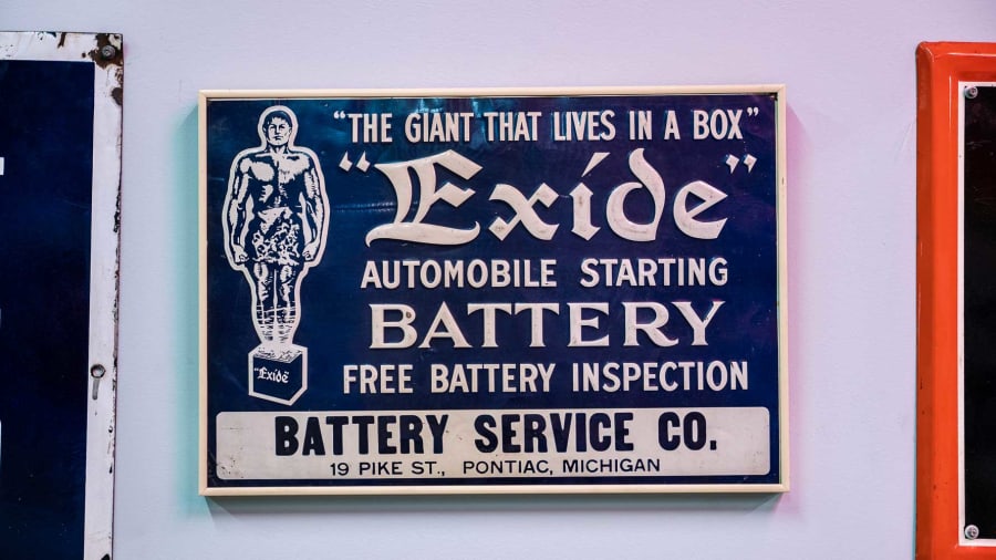 Exide Battery Single-Sided Tin Sign for Sale at Auction - Mecum Auctions
