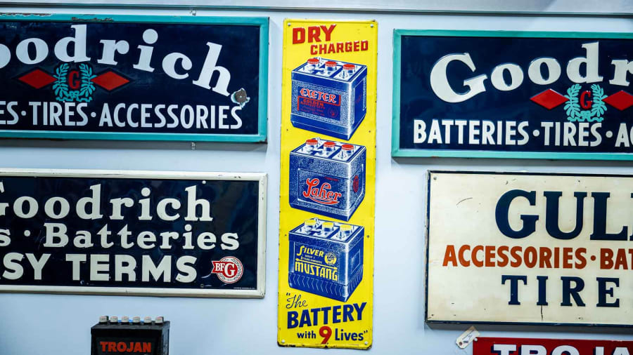 1940s-1950s Laher Batteries Single-Sided Tin Sign for Sale at Auction ...