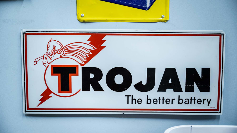 Trojan Batteries Single-Sided Tin Sign for Sale at Auction - Mecum Auctions