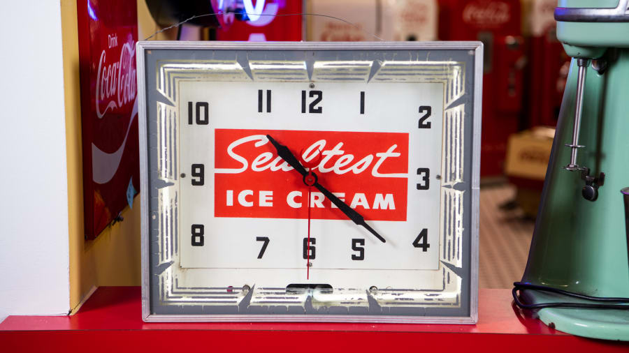 Sealtest Ice Cream Neon Clock for Sale at Auction - Mecum Auctions