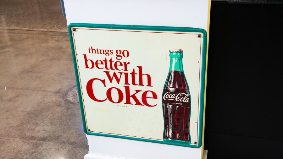 1960s Coca-Cola Single-Sided Tin Sign for Sale at Auction - Mecum Auctions