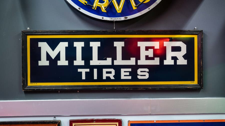 1939 Miller Tires Single-Sided Painted Tin Sign for Sale at Auction ...