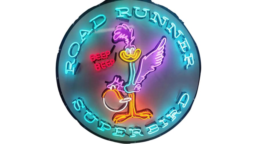 Road Runner Single-Sided Tin Neon Sign for Sale at Auction - Mecum Auctions