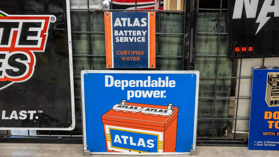 Atlas Batteries Signs for Sale at Auction - Mecum Auctions