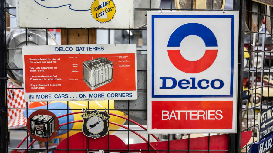 Delco Batteries Tin Signs for Sale at Auction - Mecum Auctions