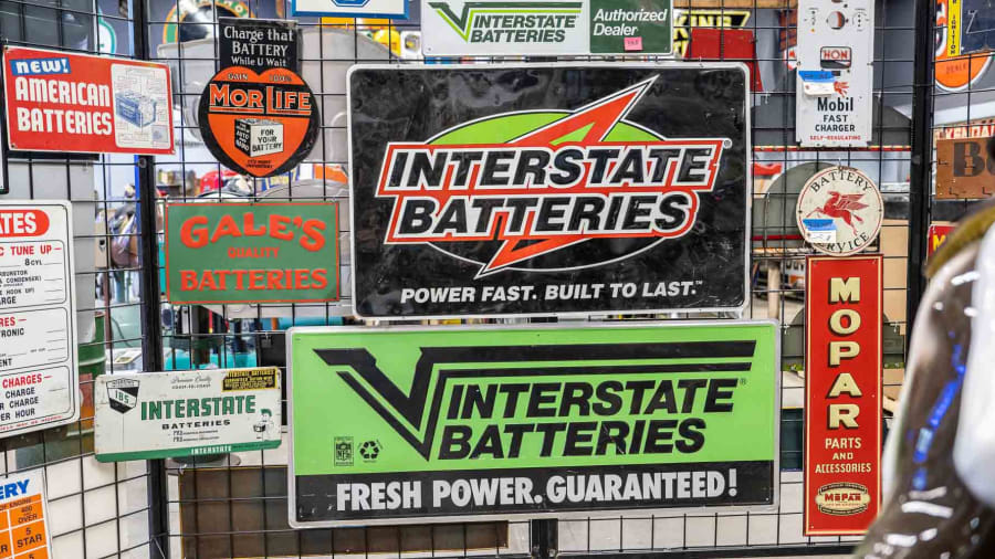 Interstate Batteries Tin Signs for Sale at Auction - Mecum Auctions