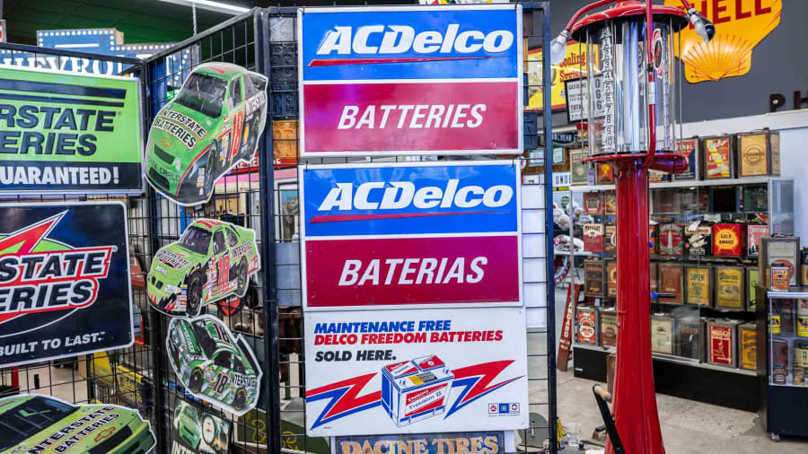 AC Delco Batteries Single-Sided Tin Signs for Sale at Auction - Mecum ...