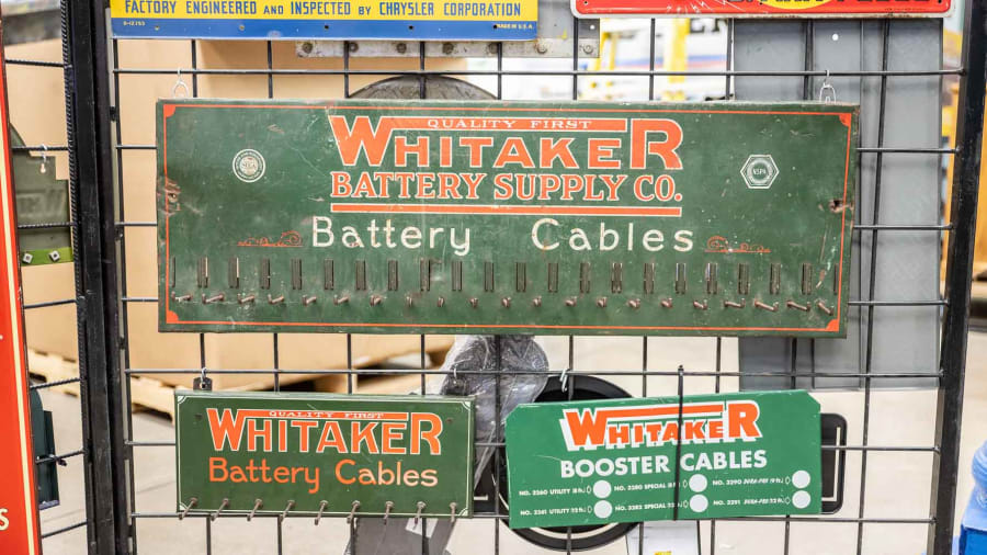 Whitaker Single-Sided Tin Sign and Cable Racks for Sale at Auction ...