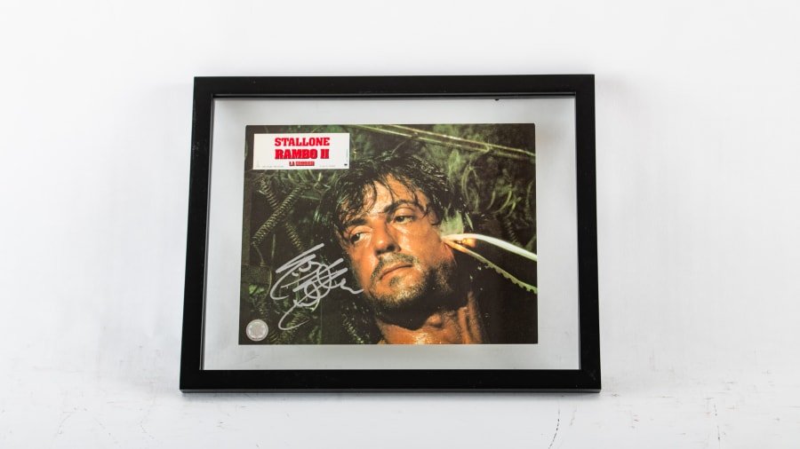 Rambo II Sylvester Stallone Signed Photograph for Sale at Auction ...