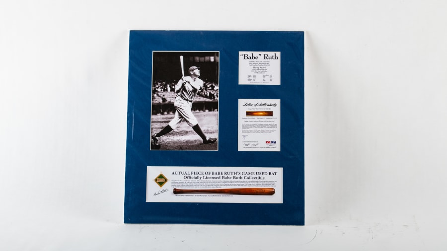 Babe Ruth Piece of Bat Collage for Sale at Auction - Mecum Auctions