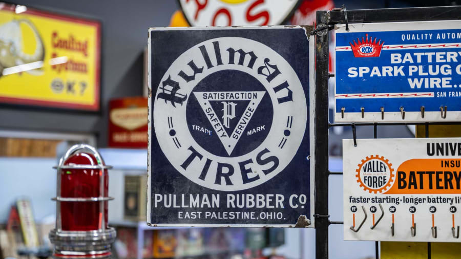 Pullman Tires Porcelain Flange Sign for Sale at Auction - Mecum Auctions