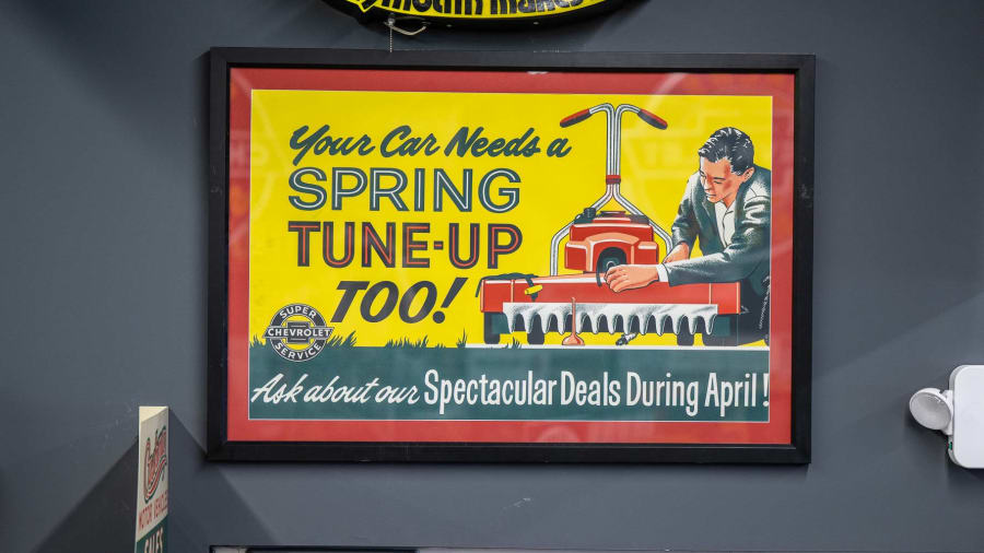 Chevrolet Super Service Framed Advertisement for Sale at Auction ...