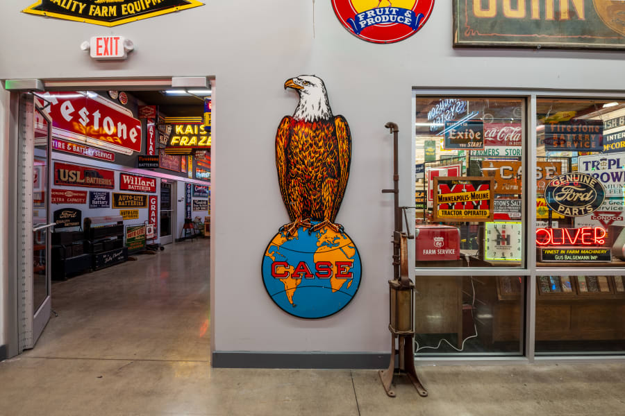 Case Eagle Single-Sided Porcelain Sign for Sale at Auction - Mecum Auctions
