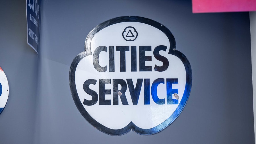 Cities Service Double-Sided Porcelain Sign for Sale at Auction - Mecum ...