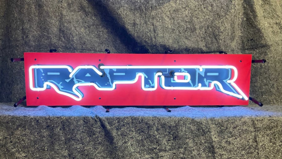 Raptor Single-Sided Neon Sign for Sale at Auction - Mecum Auctions