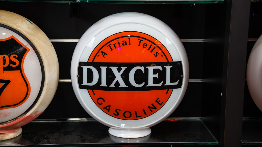 Dixcel Gasoline Glass Globe at The World’s Largest Road Art Auction 2023 as T527 - Mecum Auctions