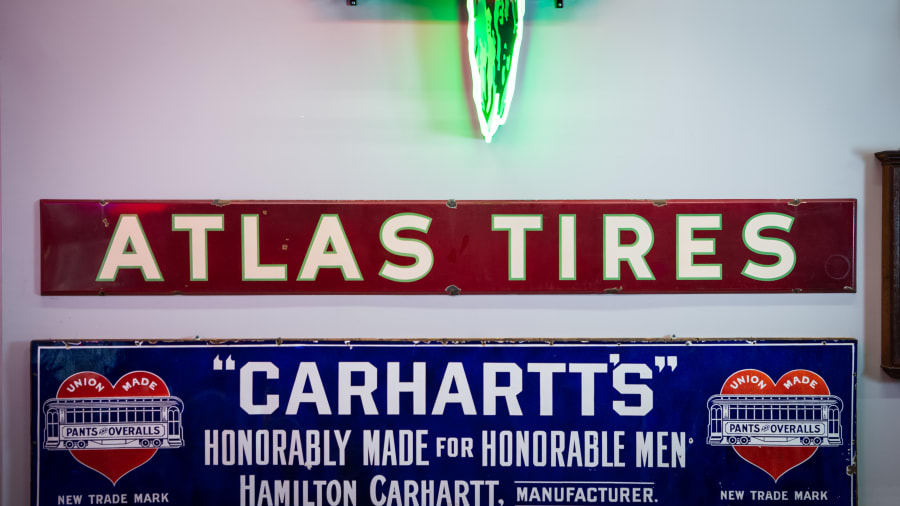 Atlas Tires Single-Sided Porcelain Sign for Sale at Auction - Mecum ...