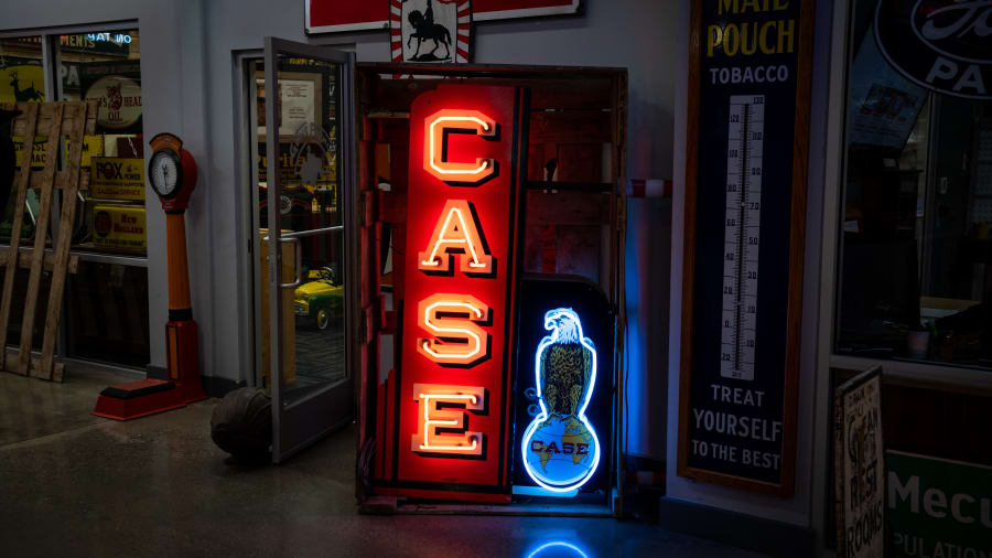 Case Eagle Double-Sided Porcelain Neon Sign for Sale at Auction - Mecum ...