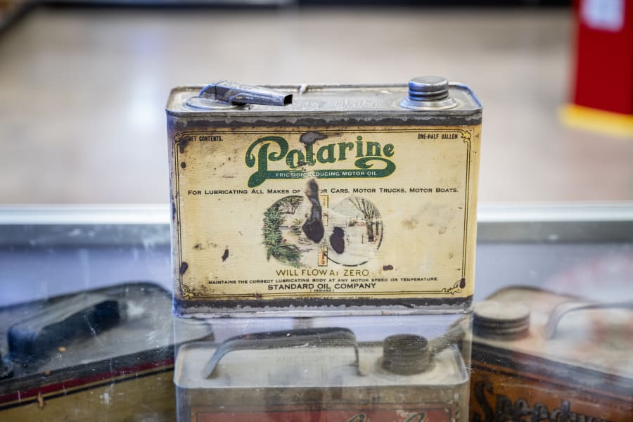 Polarine Motor Oil 1/2-Gallon Oil Can at The World’s Largest Road Art ...