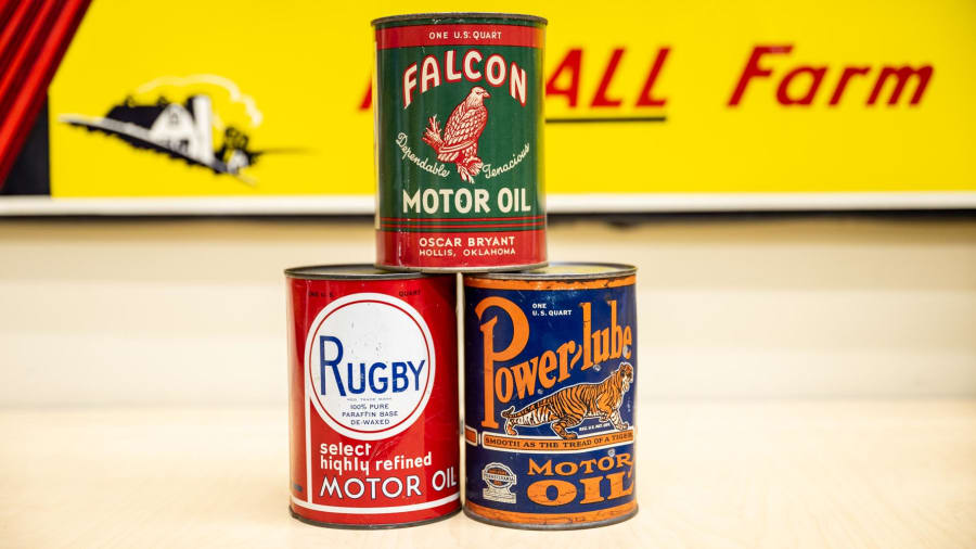 Rugby, Falcon & Power-Lube Motor Oil 1-Quart Oil Cans for Sale at ...