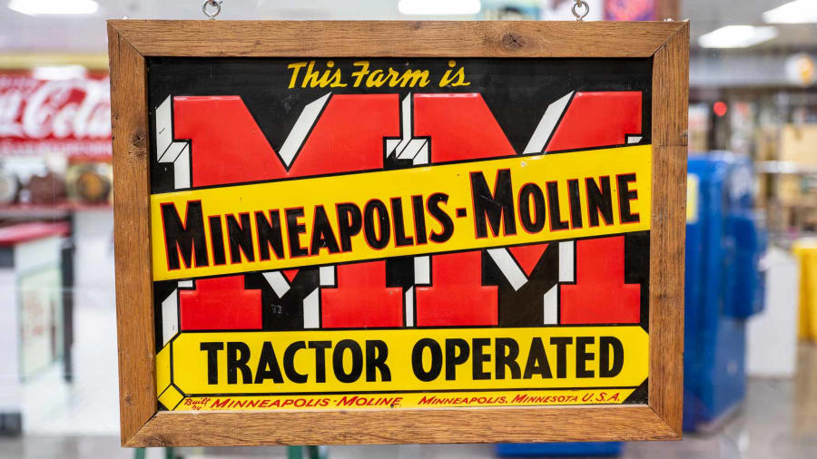 Minneapolis-Moline Double-Sided Embossed Tin Sign at The World’s ...