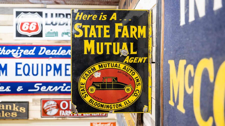 State Farm Auto Insurance Porcelain Flange Sign for Sale at Auction ...