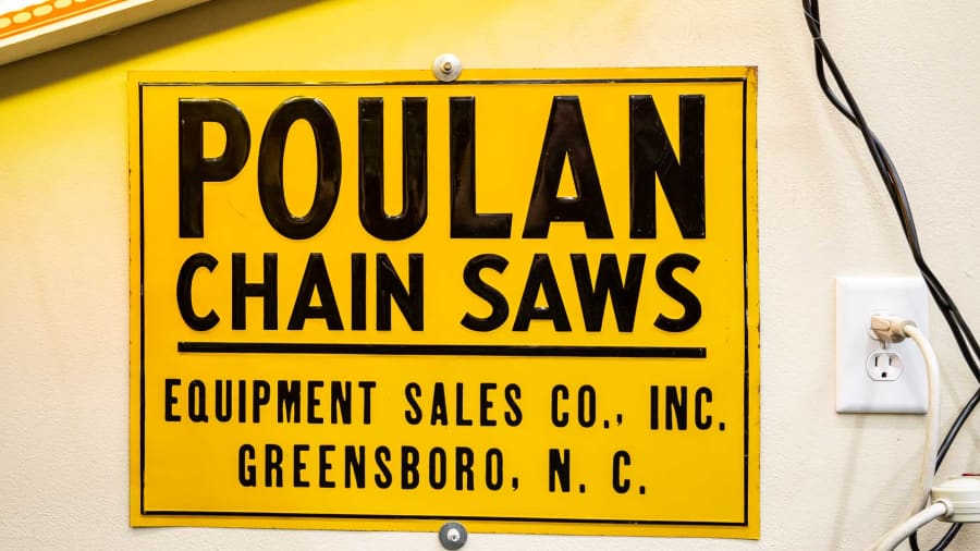 Poulan Chain Saws Single-Sided Tin Sign at The World’s Largest Road Art ...