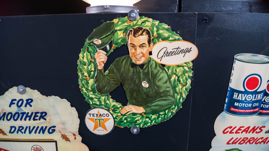 Texaco Single-Sided Die-Cut Cardboard Sign for Sale at Auction - Mecum ...
