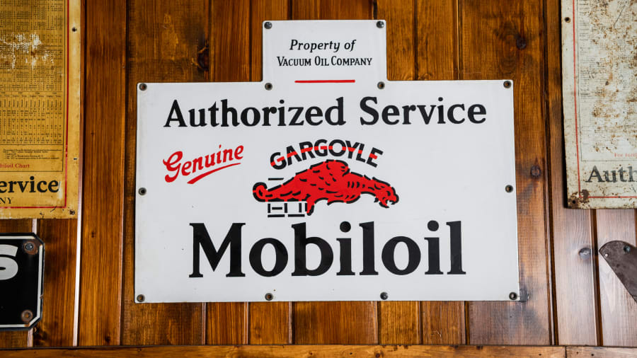 Mobiloil Gargoyle Single-Sided Porcelain Sign for Sale at Auction ...