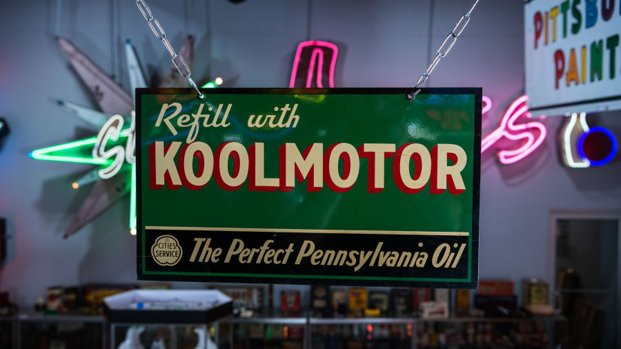 1930s Cities Service Koolmotor Double-Sided Tin Sign for Sale at ...