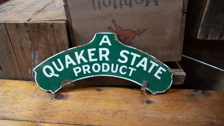 Quaker State Porcelain Pump Plate for Sale at Auction - Mecum Auctions