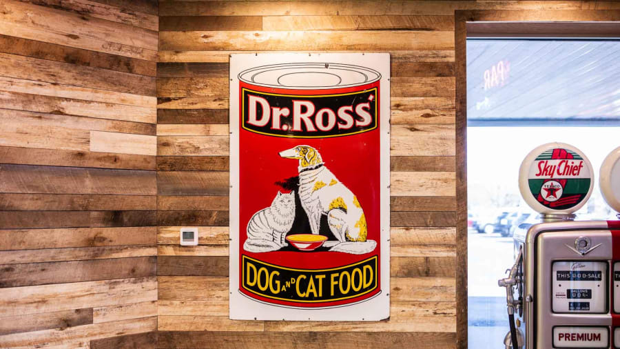1930s Dr. Ross' Dog and Cat Food Single-Sided Porcelain Sign for Sale ...