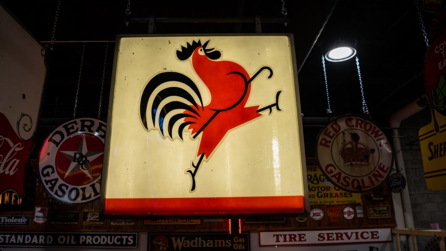 Hancock Gasoline Double-Sided Lighted Plastic Sign for Sale at Auction ...