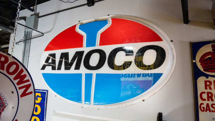 Amoco Single-Sided Plastic Sign Face for Sale at Auction - Mecum Auctions