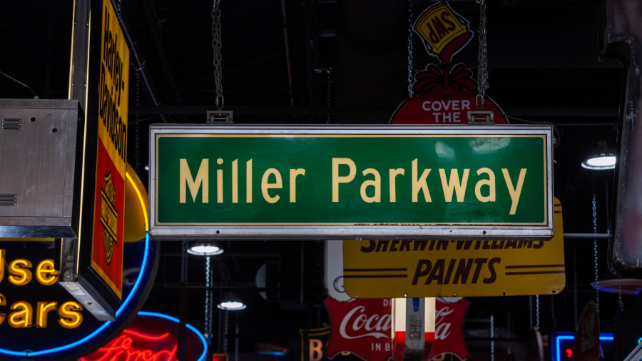 Miller Parkway Double-Sided Lighted Plastic Street Sign for Sale at ...