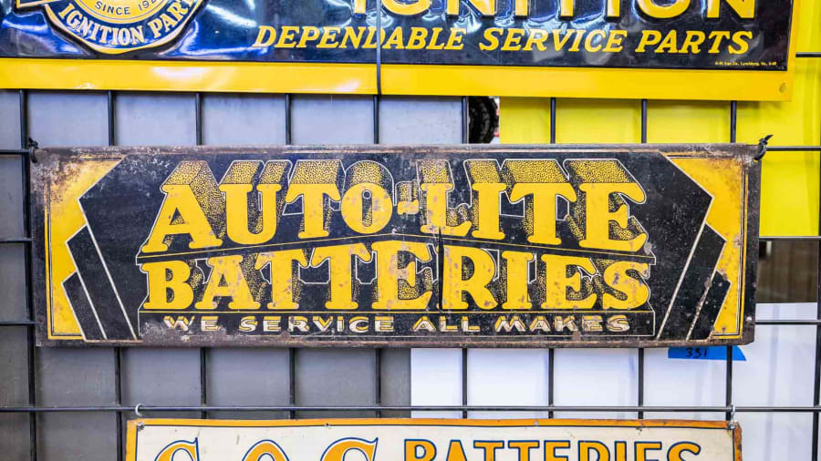 Auto-Lite Batteries Single-Sided Tin Sign for Sale at Auction - Mecum ...
