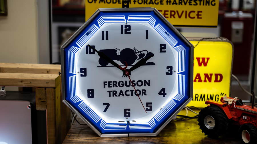 Ferguson Tractor Single-Sided Light-Up Clock for Sale at Auction ...