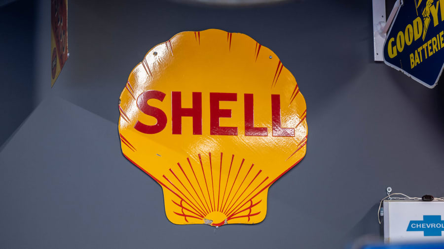 1930s Shell Double-Sided Porcelain Sign for Sale at Auction - Mecum ...