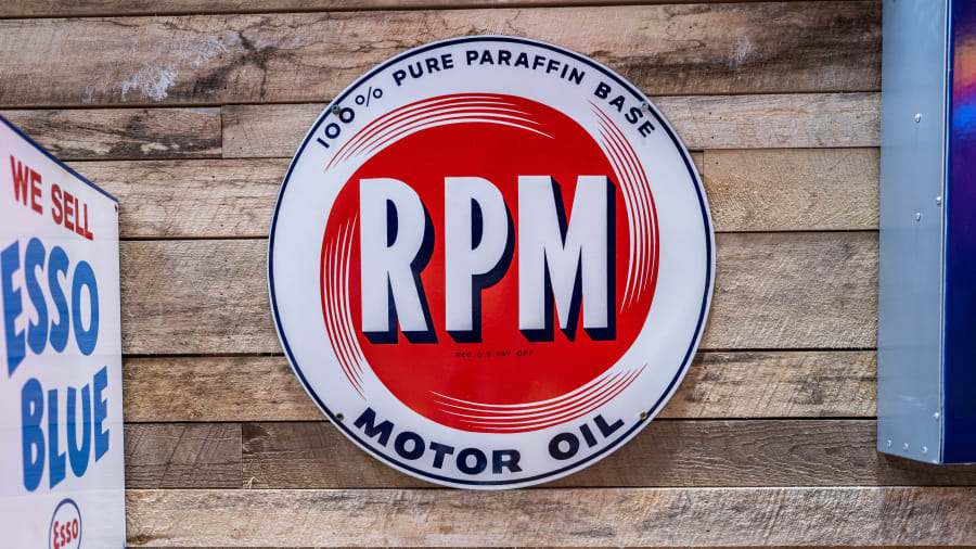 RPM Motor Oil Single-Sided Porcelain Sign for Sale at Auction - Mecum ...