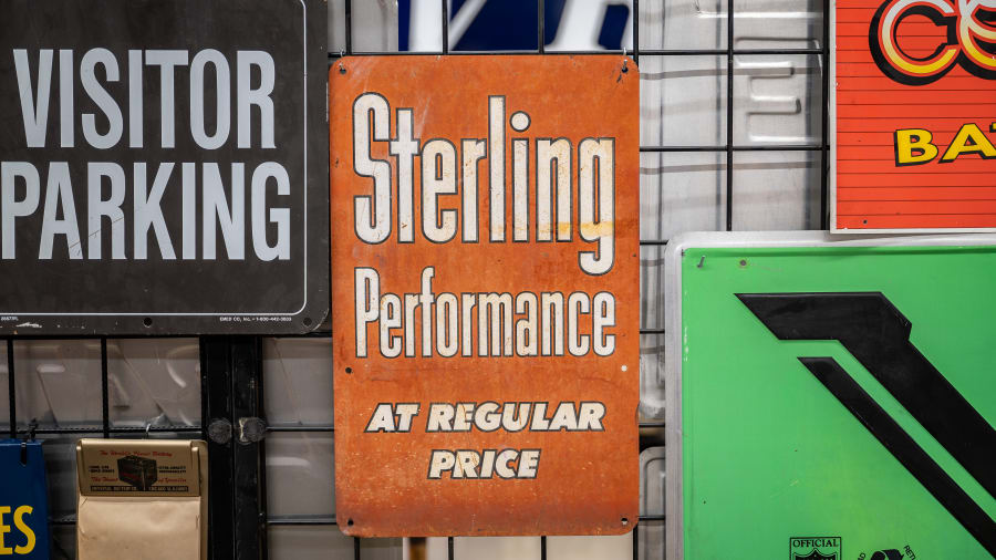 Sterling Performance Single-Sided Tin Sign for Sale at Auction - Mecum ...