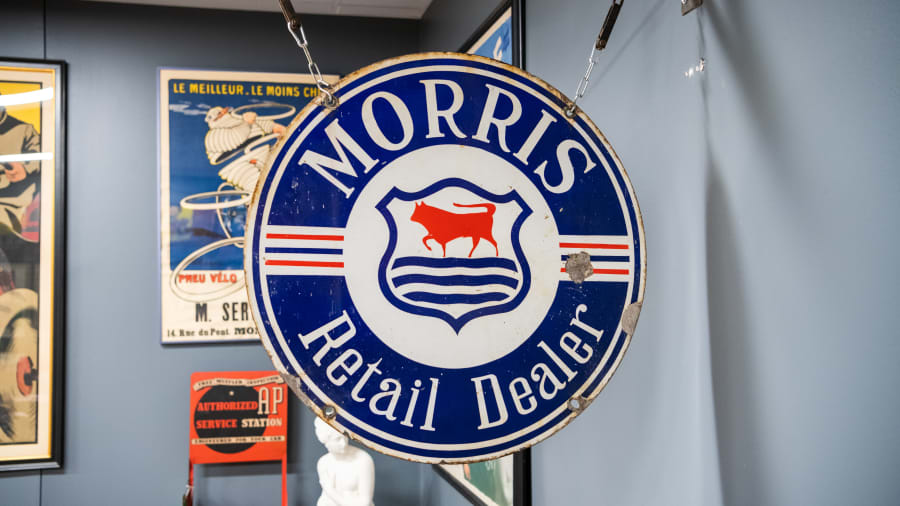 1920s Morris Double-Sided Porcelain Dealership Sign for Sale at Auction ...