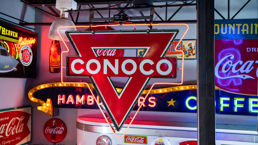 Conoco Double-Sided Porcelain Neon Sign for Sale at Auction - Mecum ...