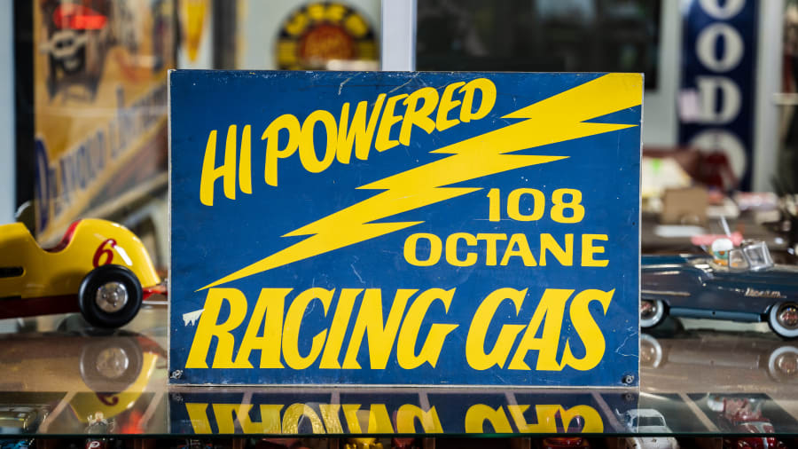 Hi-Powered Racing Gas Double-Sided Sign for Sale at Auction - Mecum ...