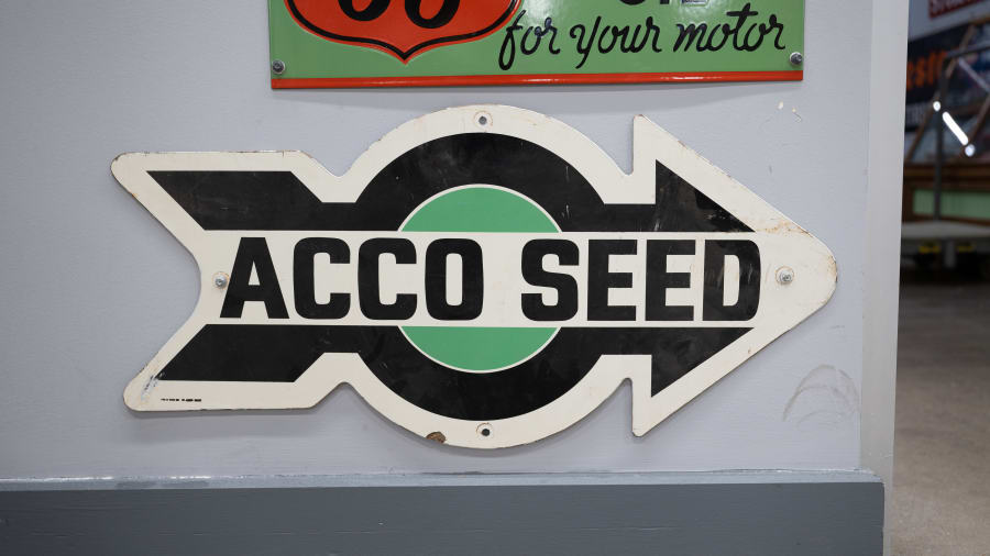 1970s Acco Seed Single-Sided Wood Sign for Sale at Auction - Mecum Auctions