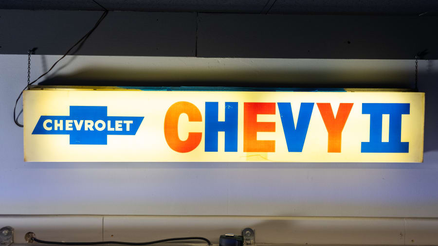 Chevy II Single-Sided Plastic Light-up Sign for Sale at Auction - Mecum ...