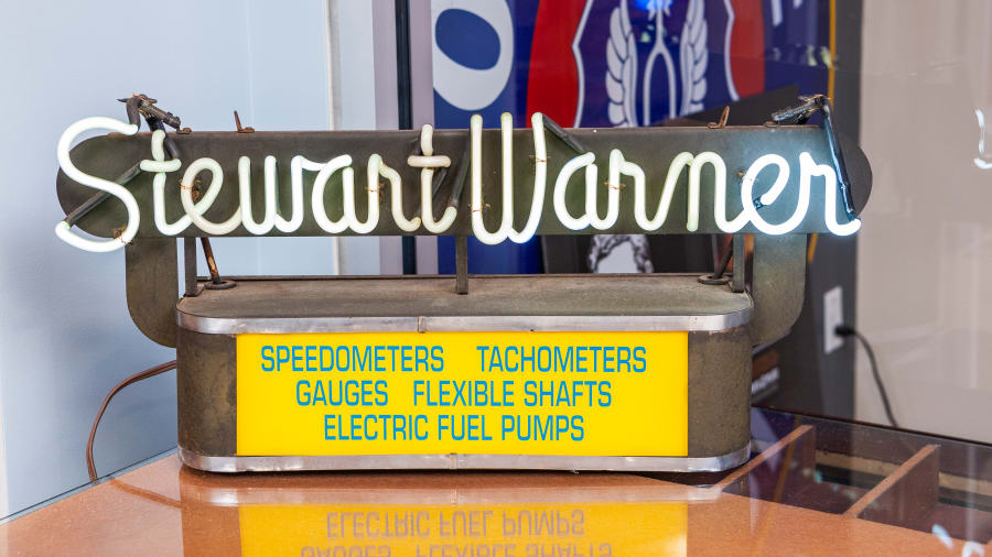 Stewart Warner Single-Sided Neon Counter Sign for Sale at Auction ...
